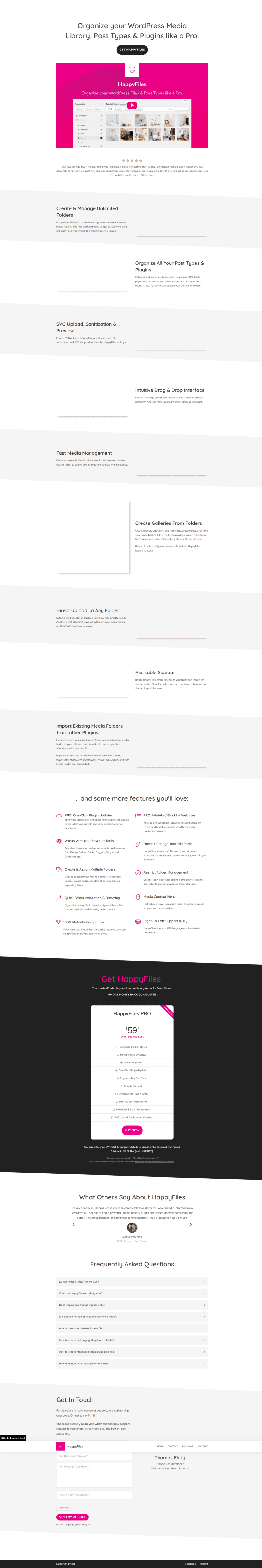 HappyFiles Pro - Built With Bricks