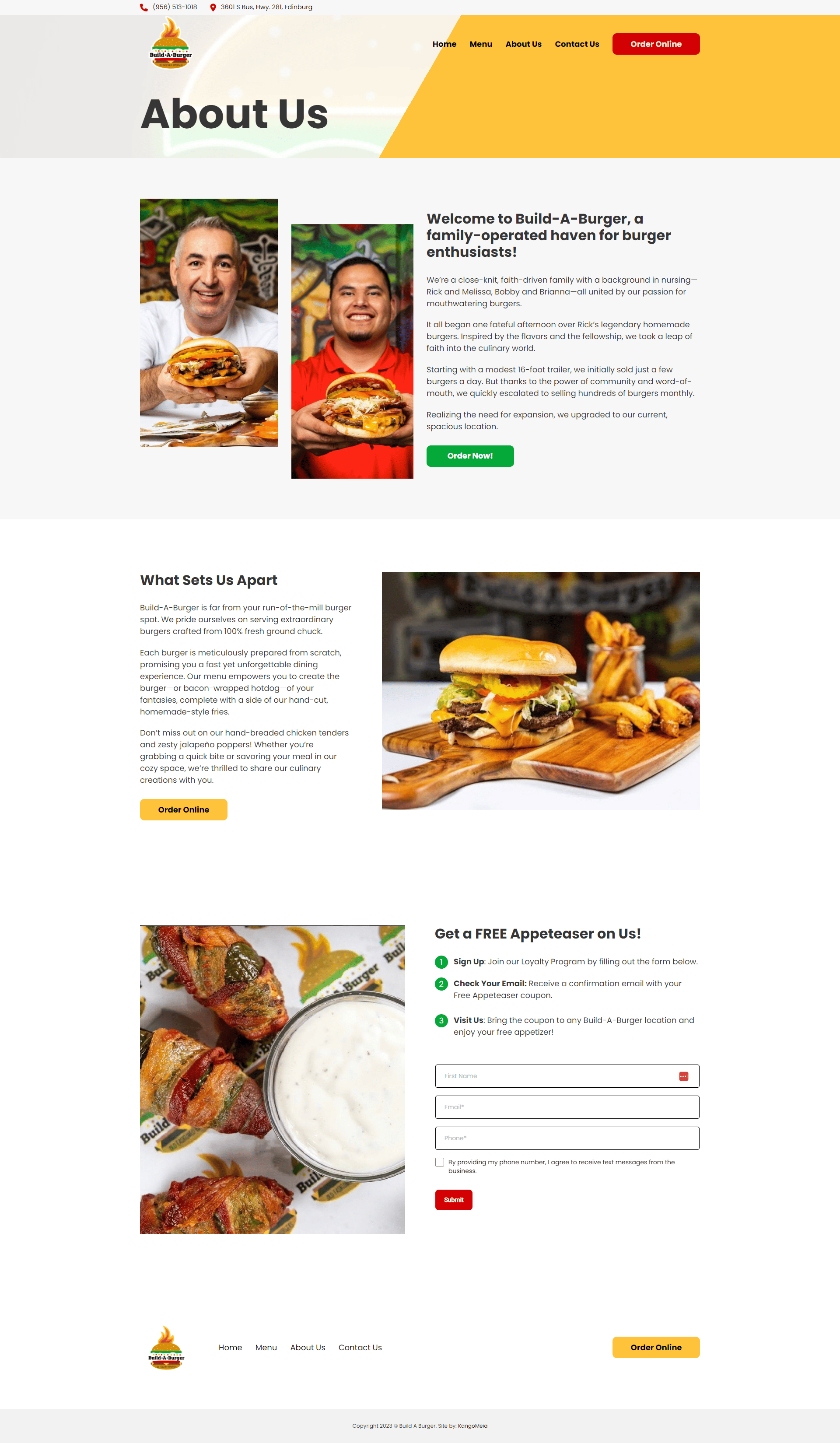 Build a Burger - A Website Built With Bricks Builder