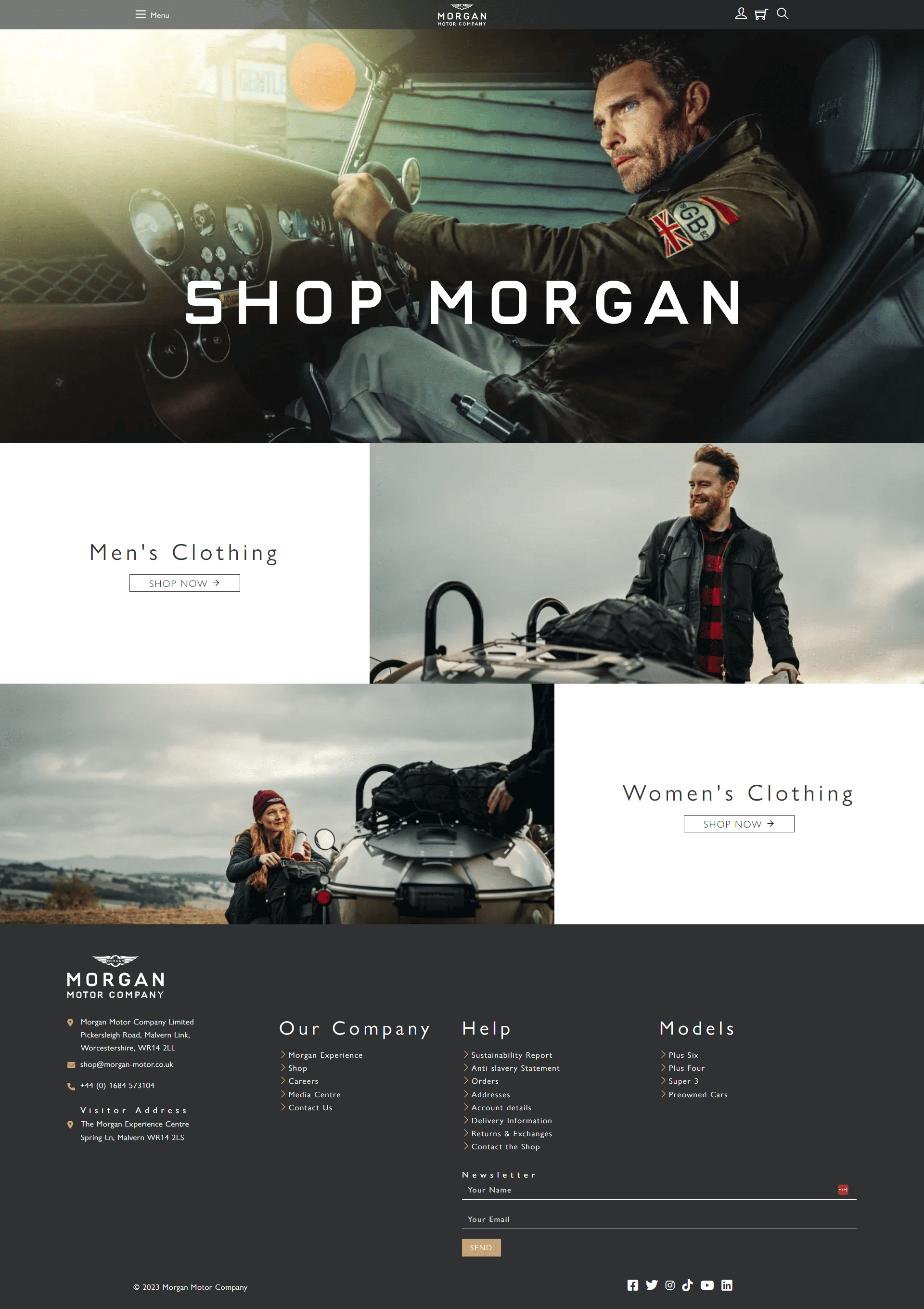 Morgan Motor Shop - A Website Built With Bricks Builder