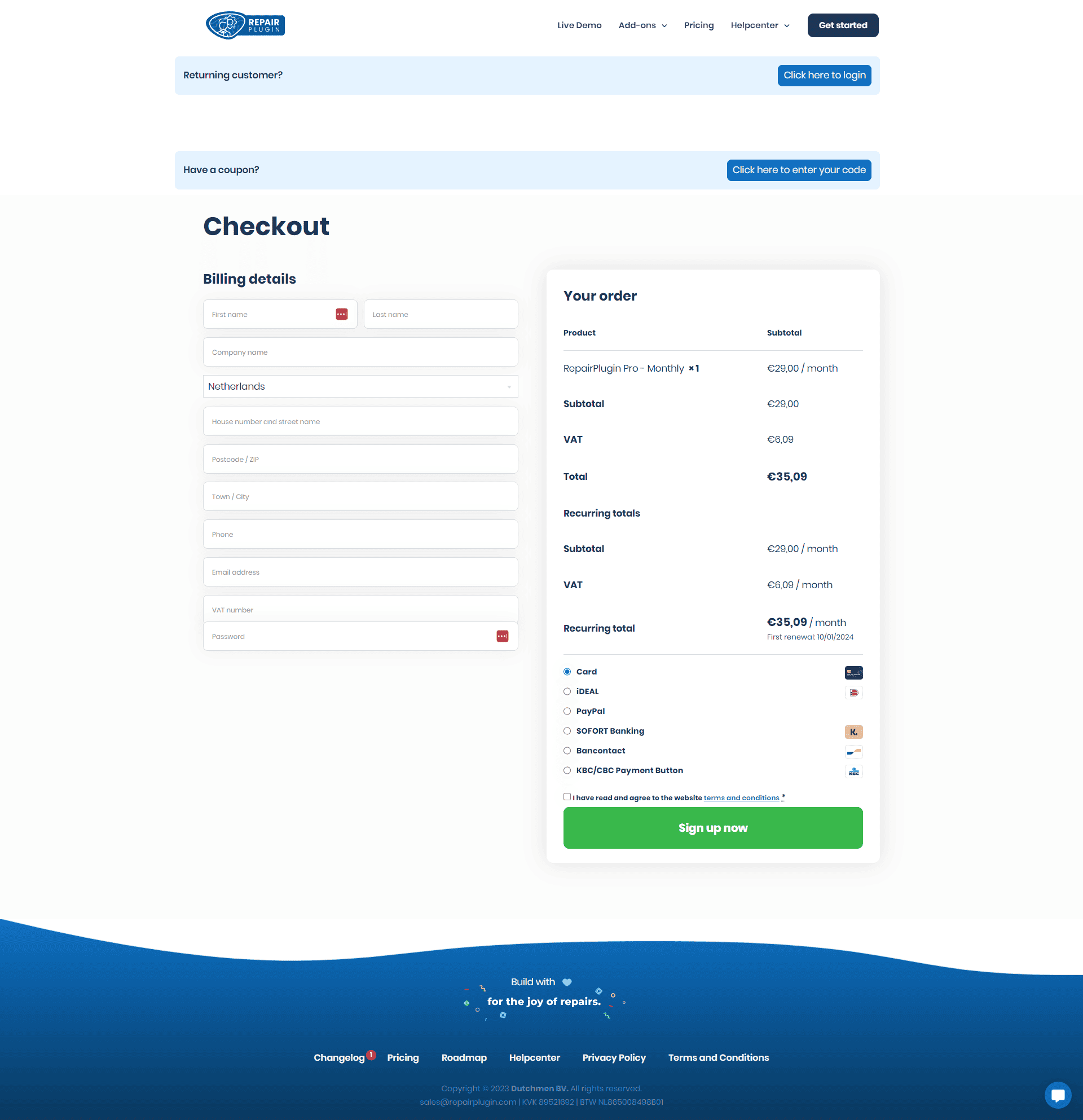 Repair Plugin - A Website Built With Bricks Builder