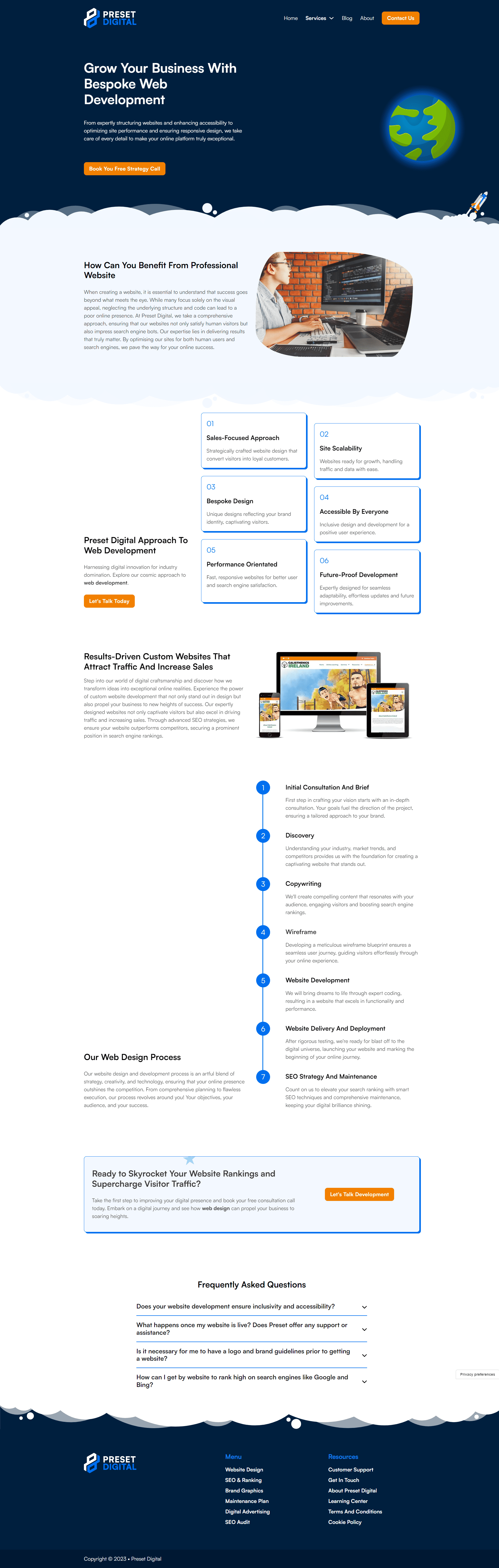 Preset Digital - A Website Built With Bricks Builder