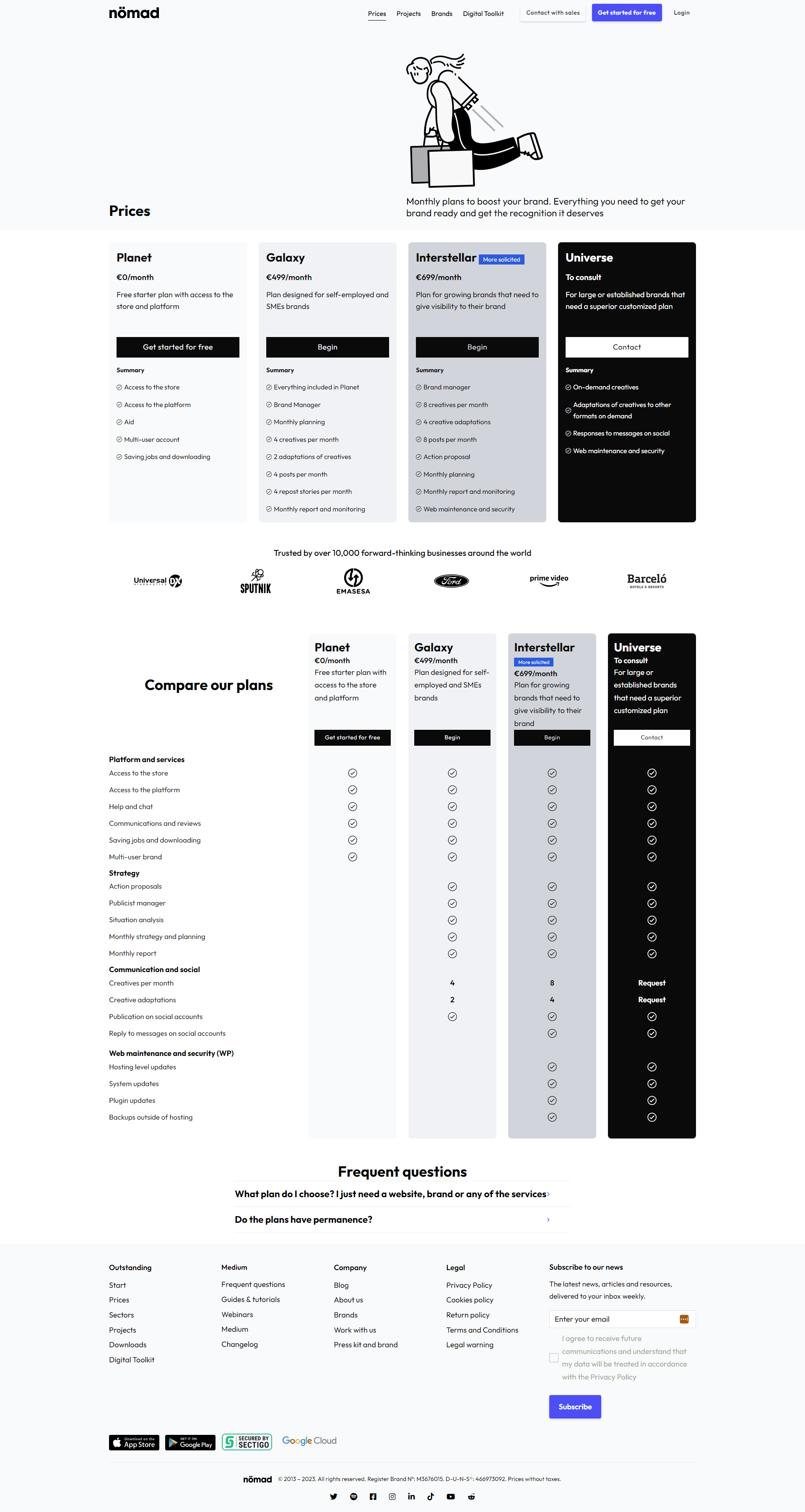Nomad Pricing - Built With Bricks