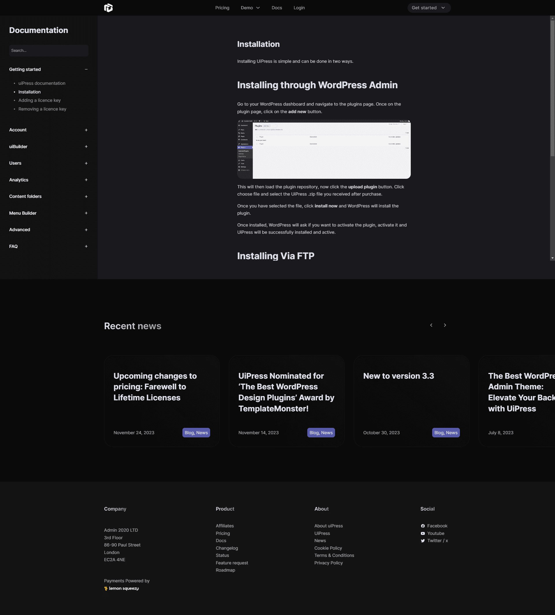 UIPress Docs - Built With Bricks