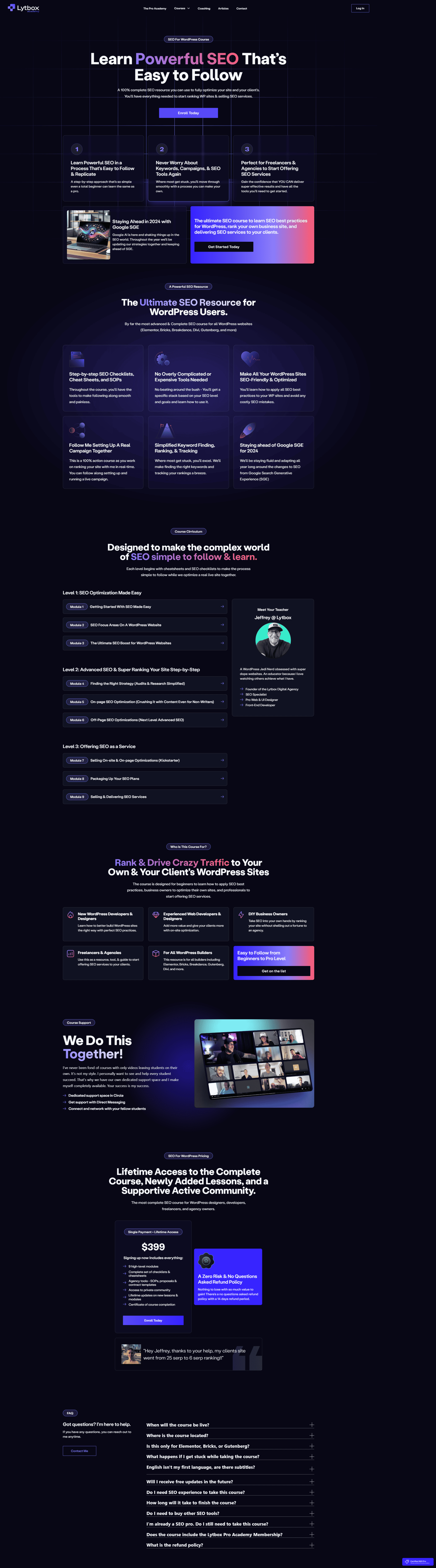 Lytbox Academy - A Website Built With Bricks Builder