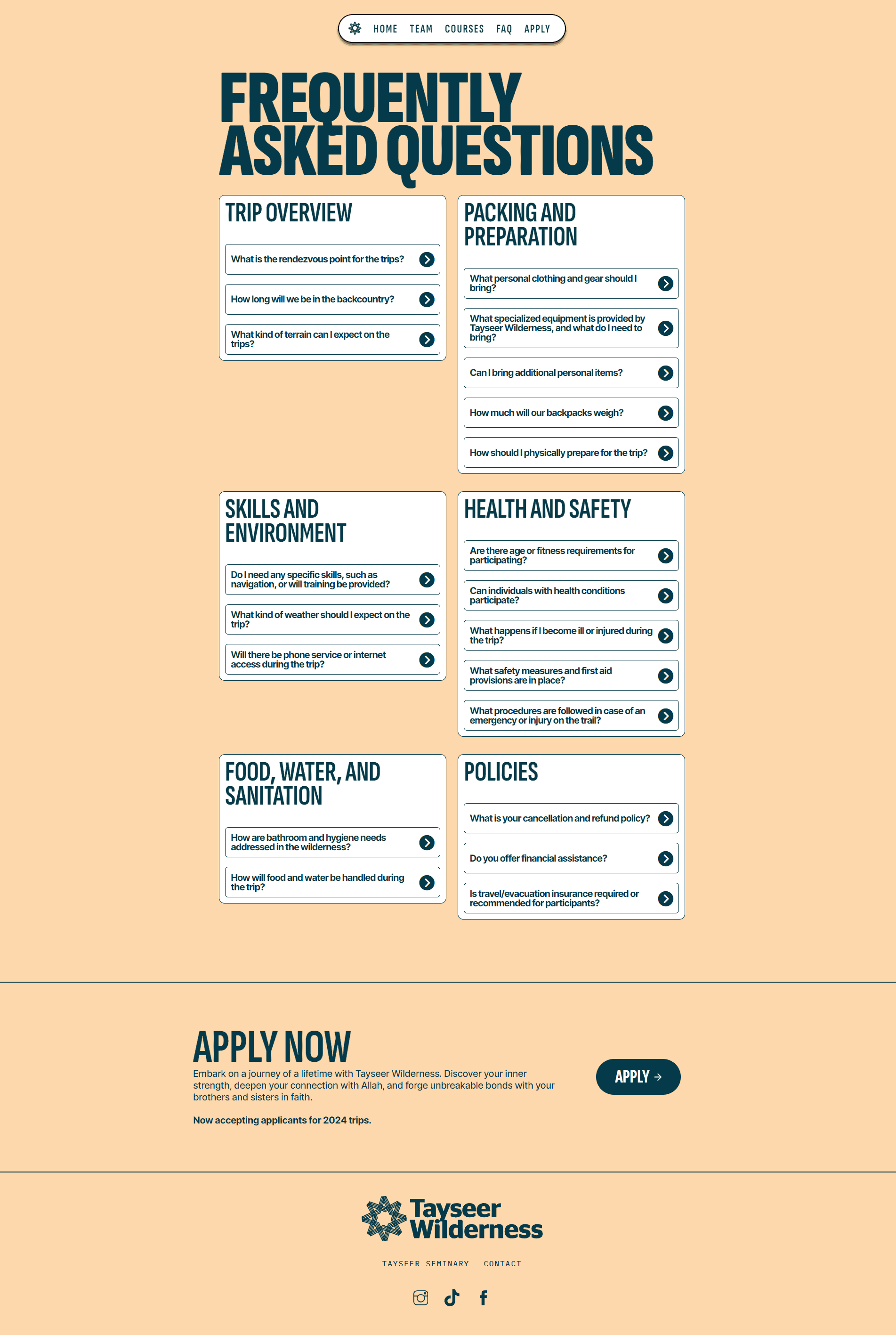 Tayseer Wilderness - A Website Built With Bricks Builder