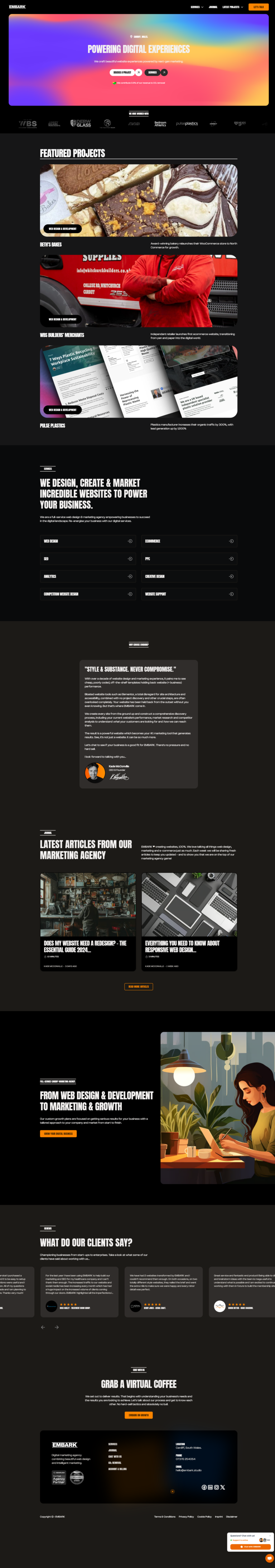 Embark Studio - A Website Built With Bricks Builder